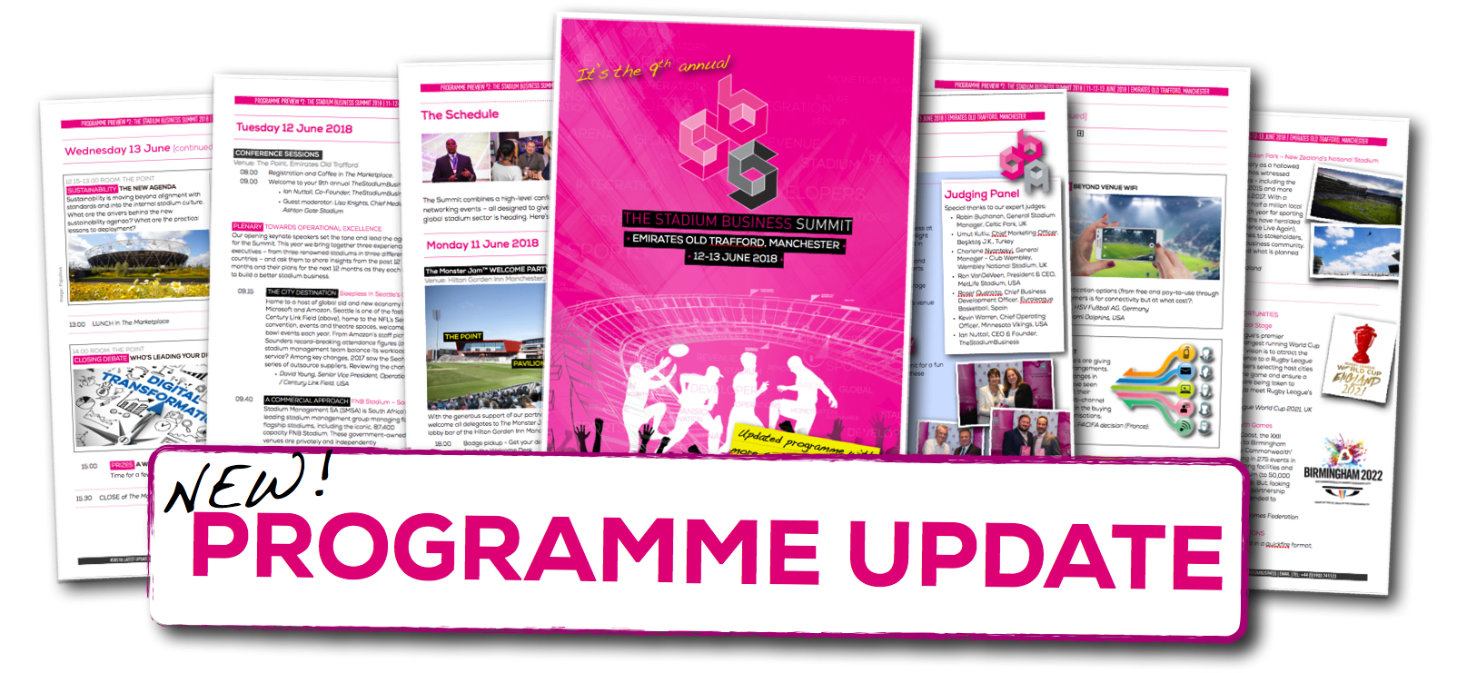 NEW! Programme Update - TheStadiumBusiness Summit
